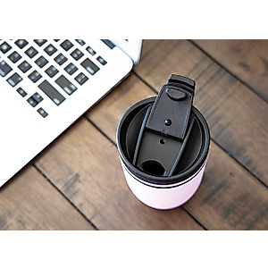 MIRA Coffee Travel Mug Insulated Stainless Steel Thermos Cup, Explorer, Screw Lid, 12oz (350 ml) Tumbler, Taffy Pink