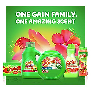 Gain + Aroma Boost Laundry Detergent Liquid Soap, Hawaiian Aloha Scent, 107 Loads, 154 Fl Oz, He Compatible
