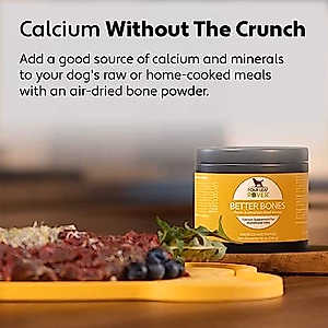 Four Leaf Rover Better Bones - Dog Calcium Supplement with Phosphorus and Vitamin D for Joint, Teeth and Bone Health Support - Pure Grass-Fed Australian Beef Bone - Vet Formulated - Made in The USA
