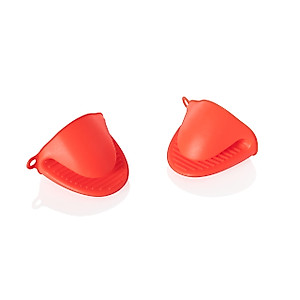 ZEELIK Takoyaki Cast Iron Pan - 16 Hole Heavy Duty NonStick Square Cooking Plate Octopus Ball Maker - Complete with 2 Silicone Oven Mitts