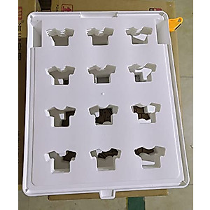 SXYLOB Clothes Organizer Tray 10 layer, T Shirt Clothing Folding Storage Shelf Rack Wardrobe Closet Divide Partition Stacking Board (NO.A3)