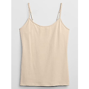 GAP Womens Fitted Cami Warm Beige