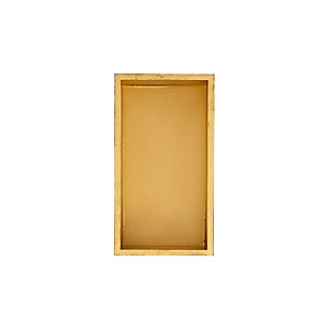 Vietri Florentine Wooden Accessories Gold Guest Towel Holder - Handcarved Poplar Wood, 8.75"x4.75"