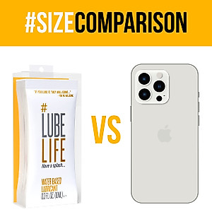 Lube Life Adventurer's Assortment Pack, Personal Lubricants 8 x 0.3 Oz - Water-Based, Silicone-and Water-Based Hybrid, Barely There Thin Silicone, Silicone Anal lube for Men, Women and Couples