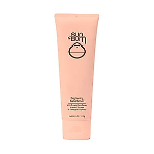 Sun Bum Skin Care Brightening Face Scrub | Vegan and Cruelty Free Exfoliating and Smoothing Scrub with Vitamin C | 4 oz