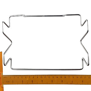 couponhub Trash Bag Holder for Cupboards Kitchen Cabinet Door, Stainless Steel Portable Garbage Bins Suspension Bracket