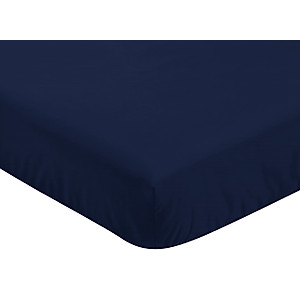 Fitted Crib Sheet for Anchors Away Baby/Toddler Bedding - Navy Blue
