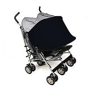 Manito Sun Shade for Twin Stroller (Black)