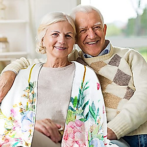 75th Birthday Gifts for Women 75th Birthday Decoration Gifts for Women Blanket for 75th Birthday 75 Birthday Gifts for Women Mom Blanket Gifts for Mom from Daughter Throw Blanket 60x50 inches