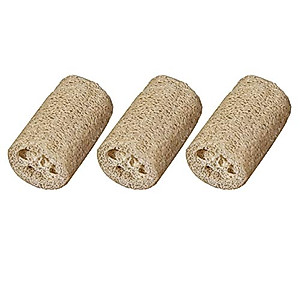 balacoo 3Pcs Chinchilla Toys Rabbit Hamster Chew Toys Guinea Pig Gerbil Rat Hamster Chew Toys Teeth Care Molar Toy Loofah