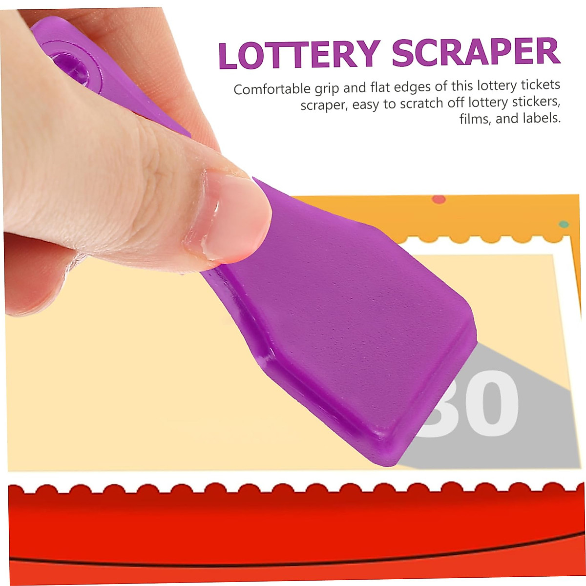 10pcs Spatula Plastic Scraper for Sticker Scraper Scratch Tool Plastic Scraper Scratch off Tool for Tickets Ticket Card Scraper