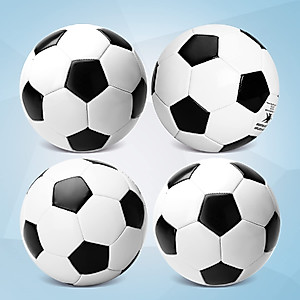 ZOOJOY Size 3 Soccer Ball for Kids, Classic Color Toddler Boys & Girls Soccer Ball with Pump, Outdoor Sports & Play Ball Toys & Gifts for Baby Ages 2 3 4 5 6 7 8