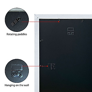 VCK 16x20 Poster Frame in White with Polished Plexiglass Set of 5 Horizontal and Vertical Formats with Included Hanging Hardware