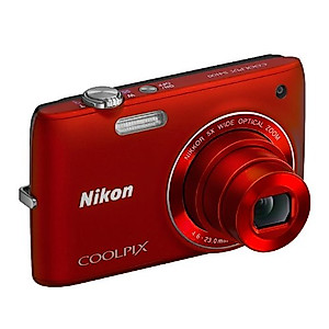 Nikon COOLPIX S4100 14 MP Digital Camera with 5x NIKKOR Wide-Angle Optical Zoom Lens and 3-Inch Touch-Panel LCD (Red)