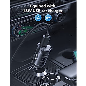 Compatible with Magsafe Car Mount Charger,THREEKEY Magnetic Wireless Car Charger Mount Vent Hook Phone Holder for iPhone 14/13/12 Series Phone & MagSafe Case(with QC3.0 Adapter)