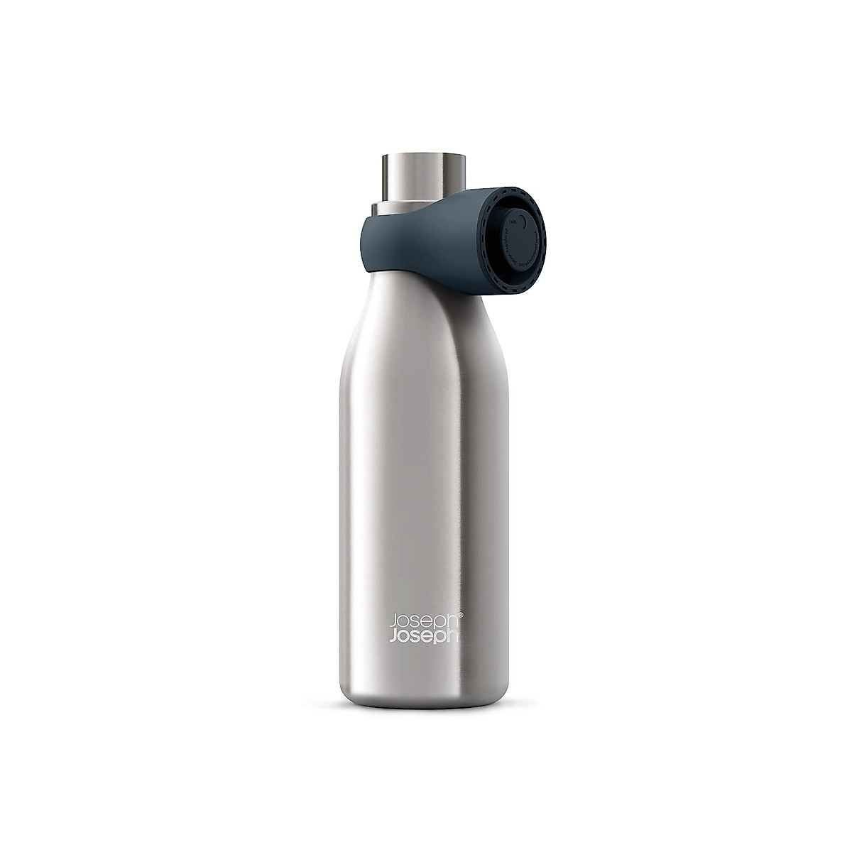 Joseph Joseph Loop™ Vacuum Insulated Water Bottle 500 ml (17 fl. oz) - Brushed/Anthracite