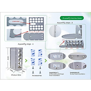Plastic Bag Holder (2sets/pack) Grocery Bag Holder Good for storing plastic bags under the sink,Wall-mounted space-saving sock organizer and panty organizer in the cloakroom.Howley Home