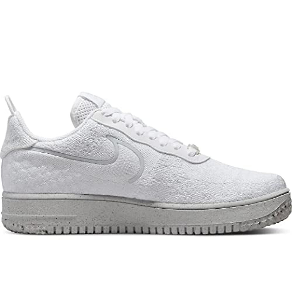 Nike Men's Air Force 1 Low Crater Basketball Shoes, White/White-summit White, 10