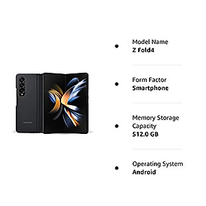 SAMSUNG Galaxy Z Fold 4 Cell Phone, Factory Unlocked Android Smartphone, 512GB, Flex Mode, Hands Free Video, Multi Window View, Foldable Display, S Pen Compatible, US Version, Gray Green (Renewed)