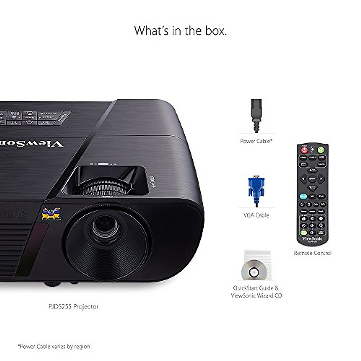 ViewSonic PJD5255 3300 Lumens XGA HDMI Projector (2017 Model)