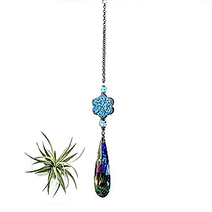 Boho Sun Catcher, (76mm Vitrail Drop) Crystal Hanging for Windows, Home Decor, Garden, Mother's Day, Windows, Gift (Length: 11.25 inches) | 2 Dirty Birds Boutique