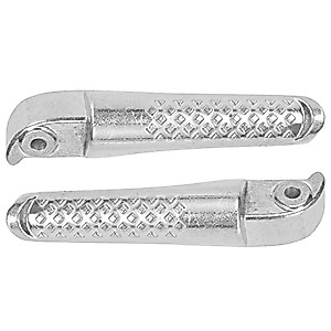 GREHUA Foot Pegs Footrest Bracket Set Assembly for 6.5Hp 212cc 196cc Coleman CT200U Trail 200 CT200U-EX BT200X CT200U-EXR CT100U Trail 100 Left Right Silver 2 pack Powersports Motor Mini Bike Parts