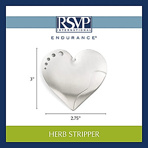 RSVP International Endurance Kitchen Collection Herb Stripper, 3" x 0.25" x 2.75", Stainless Steel