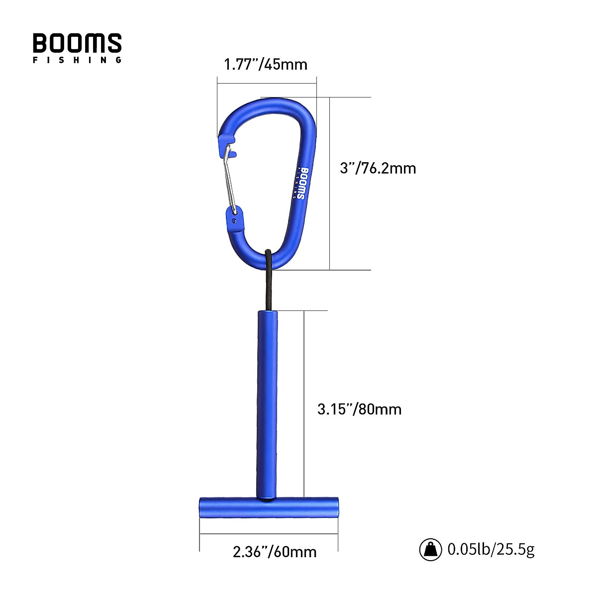 Booms Fishing SH1 Fly Fishing Tippet Spool Holder Blue 2pcs
