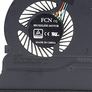 CPU Cooling Fan for Dell Inspiron 15-5565 15-5567 P66F 17-5767 0789DY 0MG81V 0T6X66