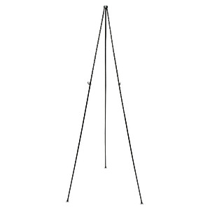 Quartet Instant Easel 63” Stand, Powder Coated Steel Material, Collapsible, Portable Display Stand for Posters, Signs, and Art, Tripod for Home and Office (29E)