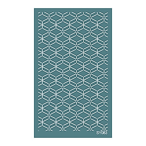 Clay Stencils Flower Style Non Adhesive Silk Screen Printing Stencils Reusable Mesh Stencils Transfer for Earring Making