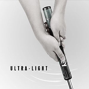 CHAMPKEY Premium Pistol Golf Putter Grip | Lightweight and Comfortable Golf Grips | Advanced Texture Control and High Feedback Golf Putter Grips(Gray, Standard)