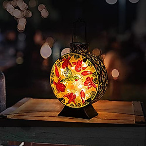 MUMTOP Solar Lights Hanging Solar Outdoor Lanterns Waterproof LED Light Hummingbird Decor Tabletop Lanterns Lamp for Outdoor Garden Yard Tabletop Decorations
