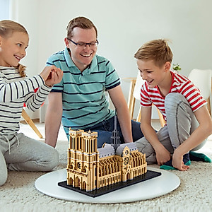 YaJie Notre Dame Architecture Collection Micro Building Blocks Modle Set,Building Set Toy Gift for Adults and Teens (7380 Pieces)