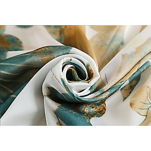 Myneiyi Fashion Scarves Scarf 100% Silk Feeling Scarf Silk Like Scarves Long Lightweight Sunscreen Shawls for Women