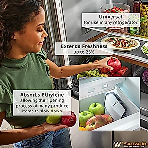 Whirlpool Genuine OEM Produce Preserver Replacement Filters - For models W11462816 , P1KL6S1CS and P1FB6S1