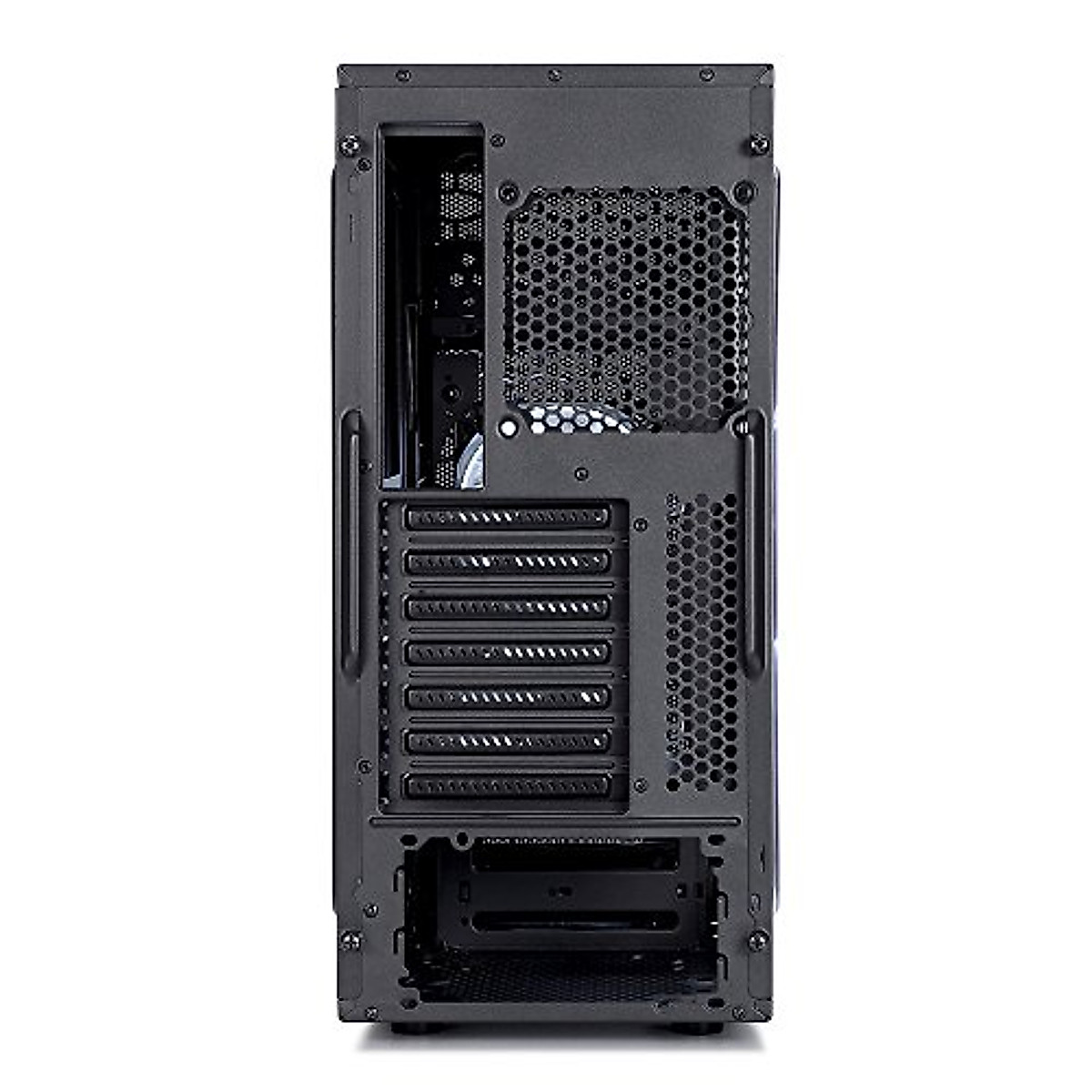 Fractal Design Focus G - Mid Tower Computer Case - ATX - High Airflow - 2X Fractal Design Silent LL Series 120mm White LED Fans Included - USB 3.0 - Window Side Panel - Black