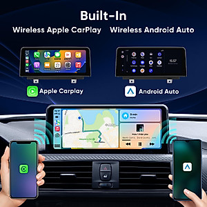 for BMW 3 4 Series F30 F31 F34 (2012-2017) F20 F21 F22 F23 Upgrade Radio Stereo Car Radio Qualcomm 665 (4GB + 64GB) Built-in 4G LTE GPS Navigation Apple CarPlay Android Auto10.25 inch Touch Screen