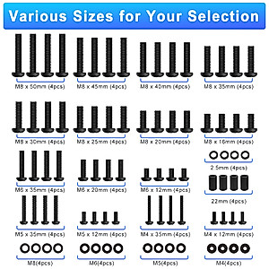 Universal TV Mount Kit for Onn, Sony, Westinghouse, Philips, Toshiba, Insignia - Includes M4, M5, M6, M8 TV Mounting Screws, Washers & Remote Holder