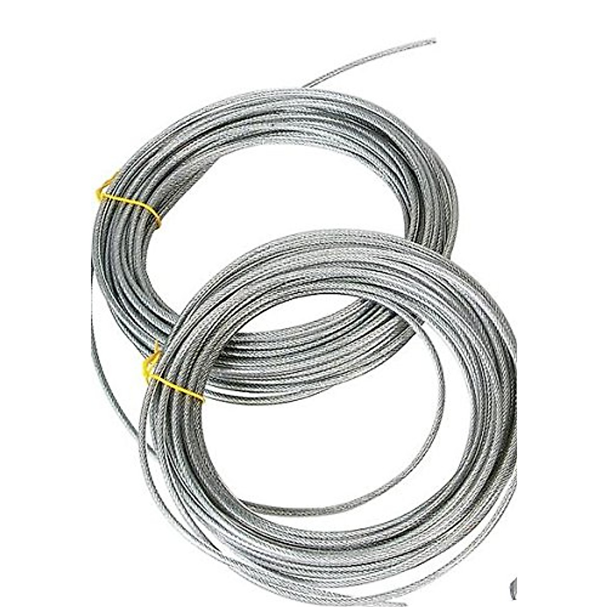 50-250 Ft Clothesline Cable, Vinyl Coated Heavy Duty 2000 Lb. Flexible, Long-Lasting The Best for Washline Pulleys (50 ft)