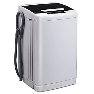 Kasunpul 1.04 Cu.Ft Full Automatic Washer and Dryer Combo with Drain Pump, Portable Washing Machine, 10 Wash Program,LED Display,Compact Laundry Washer Spinner for Apartment RV Dorm