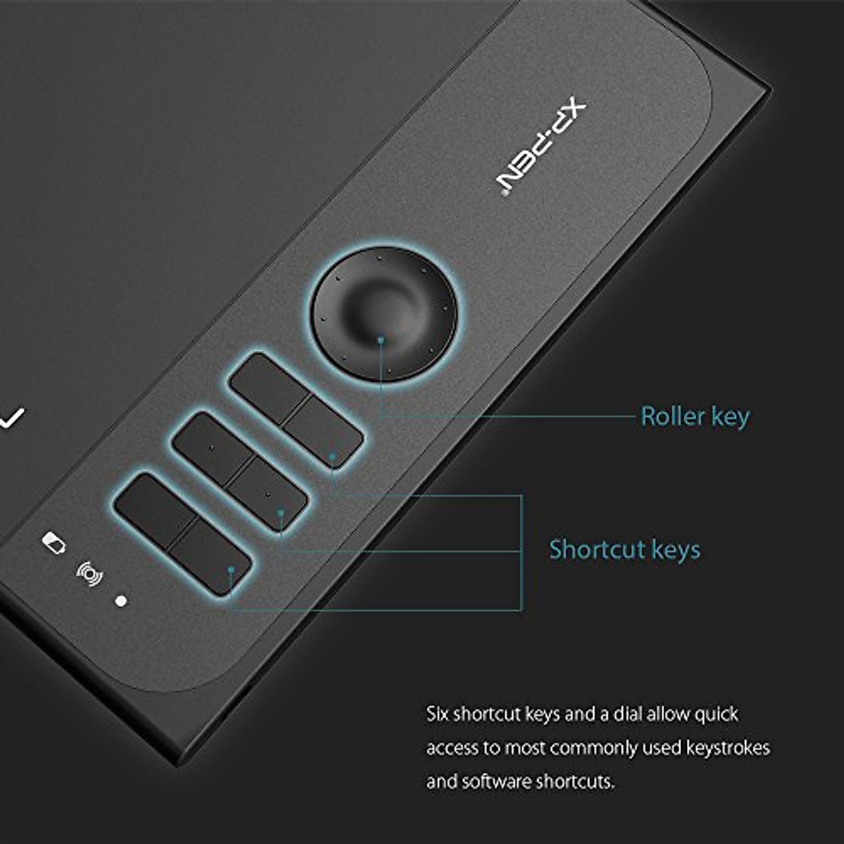 XP-Pen Star06 Wireless 2.4G Graphics Drawing Tablet Digital Tablet Painting Board with 6 Hot Keys-10x6 Inch