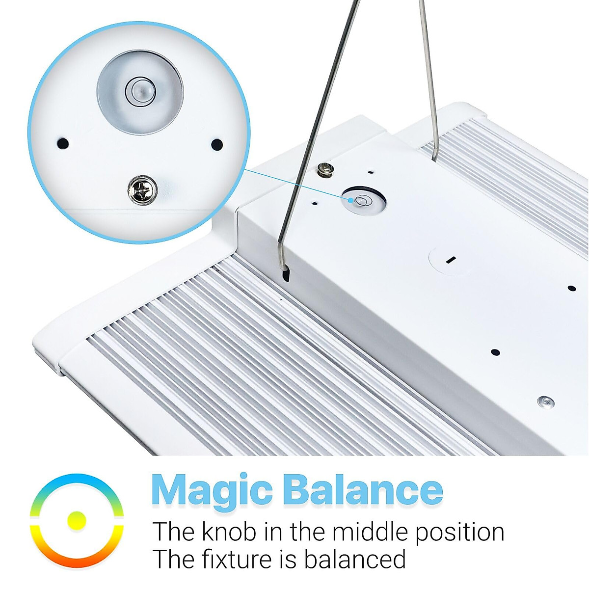 HYPERLITE 4FT High Bay LED Shops Lights 220W, 28,600lm 5000K High Bay Linear Light 1-10V Dimmable UL Approved AC 120-277V for Garage Factory Workshop