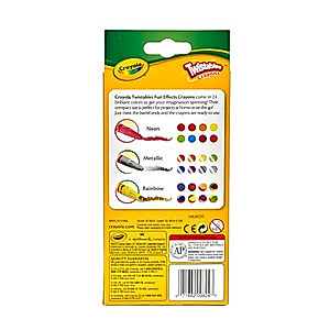 Crayola Twistables Crayons, Fun Effects, Gift for Kids, 24 Count