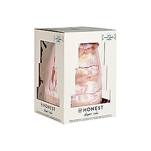 The Honest Company Diaper Cake | Clean Conscious Diapers, Baby Personal Care, Plant-Based Wipes | Rose Blossom | Regular, Size 1 (8-14 lbs), 35 Count