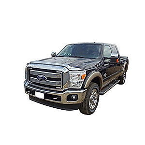 Auto Ventshade [AVS] Hood/Bug Shield | 2011 - 2016 Ford F - 250 Super Duty, F - 350, F - 450, F - 550, Medium Profile - Chrome, 1 pc. | 680059