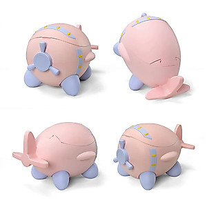 INTOP Airplane Kids Potty Training Toilet, Christmas Gift for Boys and Girls, Toddlers,Backrest Baby Potty Training Seat Non-Slip with Splash Guard,Easy to Empty and Clean (Pink)