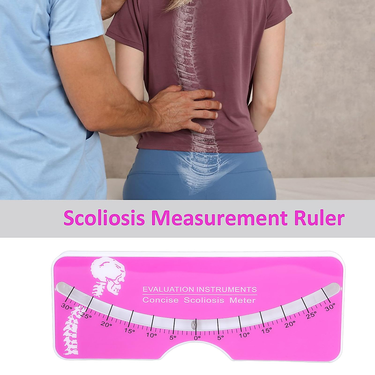 Scoliometer Meter Device 0-30° Measurement For Measuring Spinal Alignments Measure Spine
