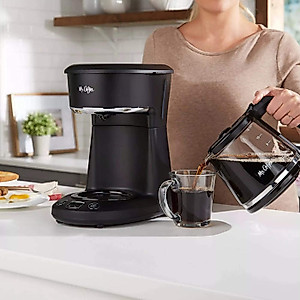 Mr. Coffee Brew Now or Later Coffee Maker, 12- Cup, Black