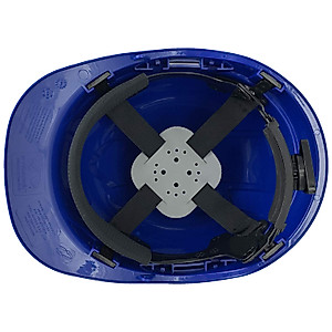 Pyramex Ridgeline Cap Style Hard Hat 4 Point Ratchet Matte Blue Pattern